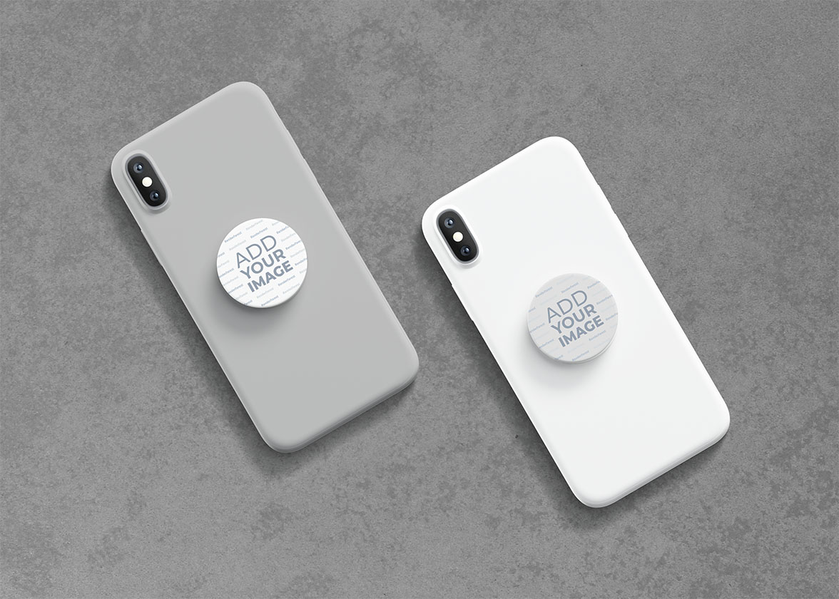 Smartphone Pop Sockets Pack | Renderforest
