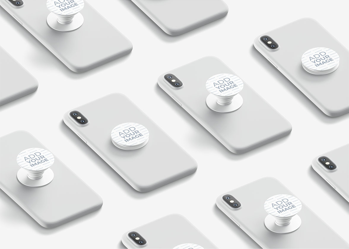 Smartphone Pop Sockets Pack | Renderforest