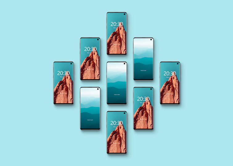 Samsung Galaxy S10 Mockups | Renderforest