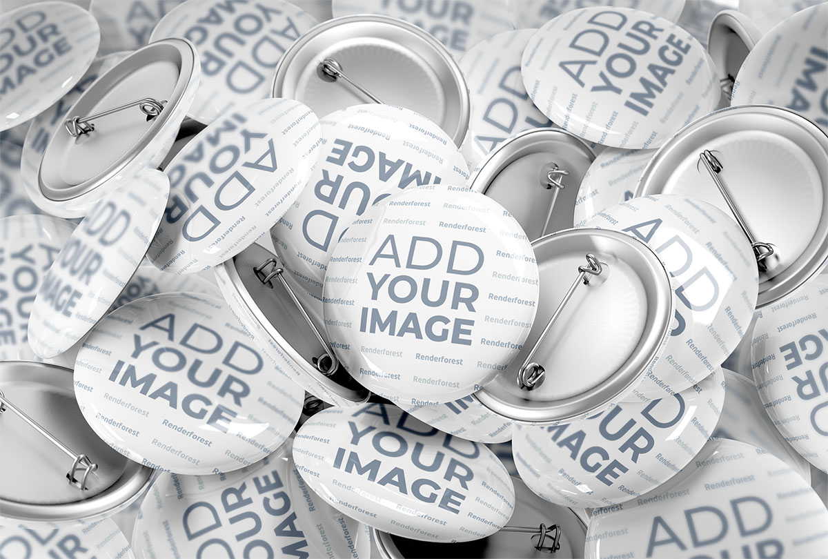 Mockups de Bottons para Branding | Renderforest