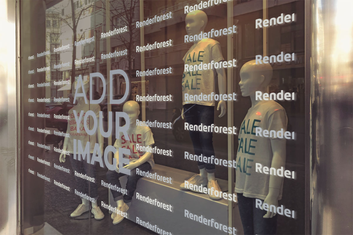 Set de Mockups de Letreros de Escaparates | Renderforest