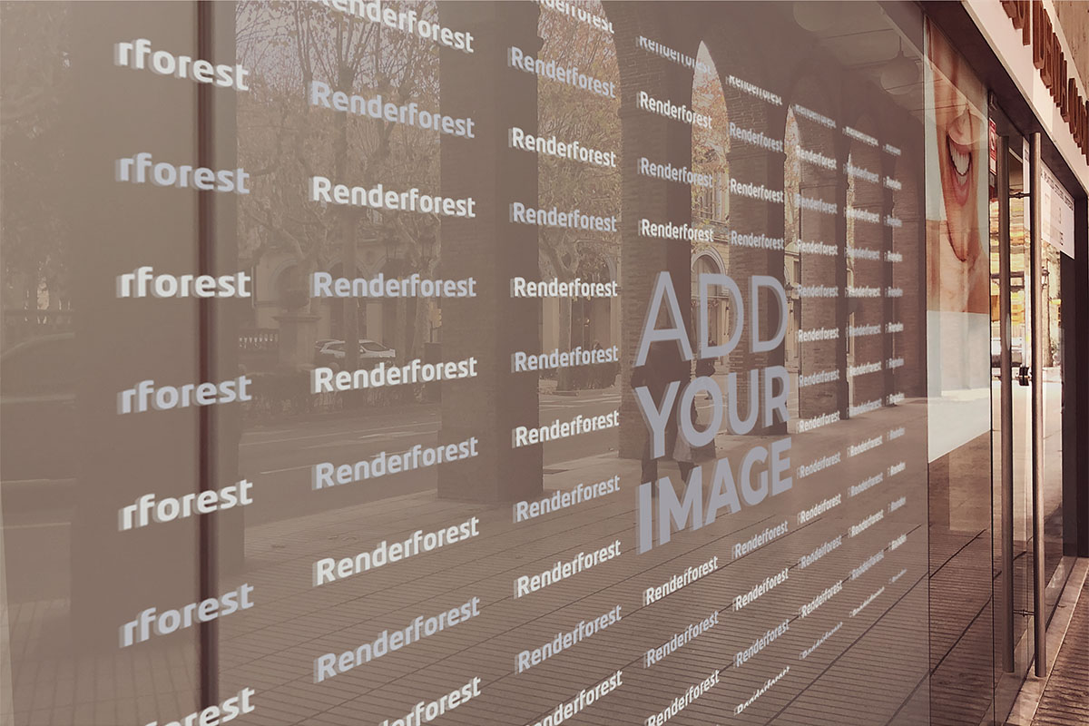 Window Signage Mockup Set | Renderforest