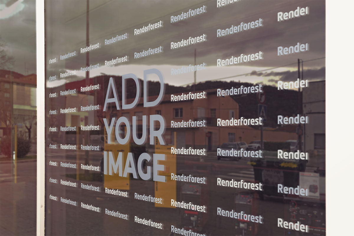 Window Signage Mockup Set | Renderforest