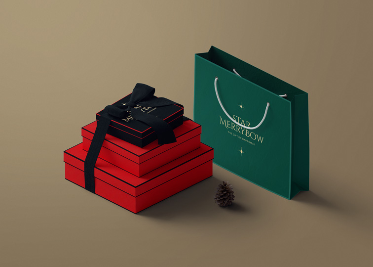 Christmas Packaging Mockup Set | Renderforest
