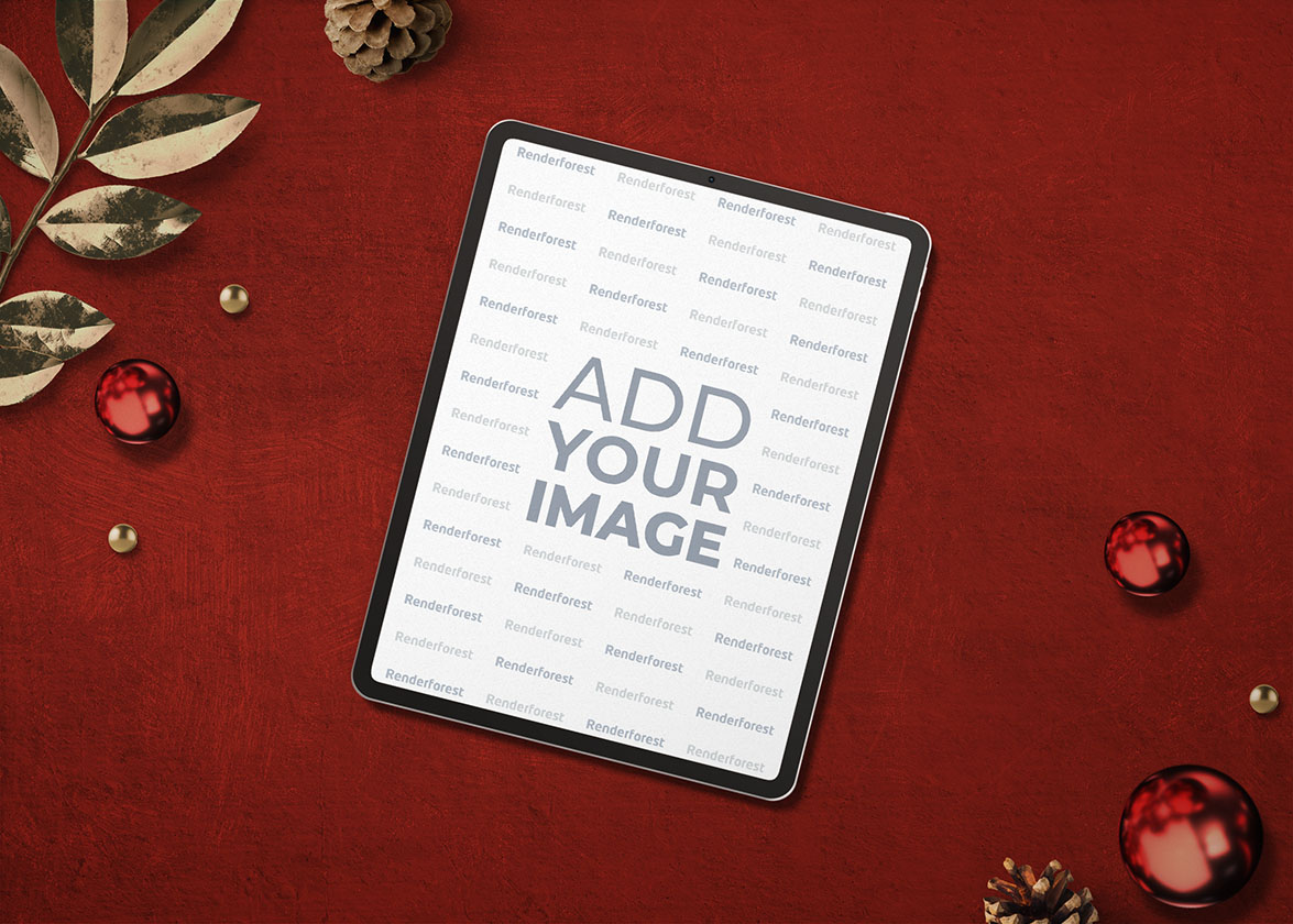 Set de Mockups de Ítems Navideños Esenciales | Renderforest