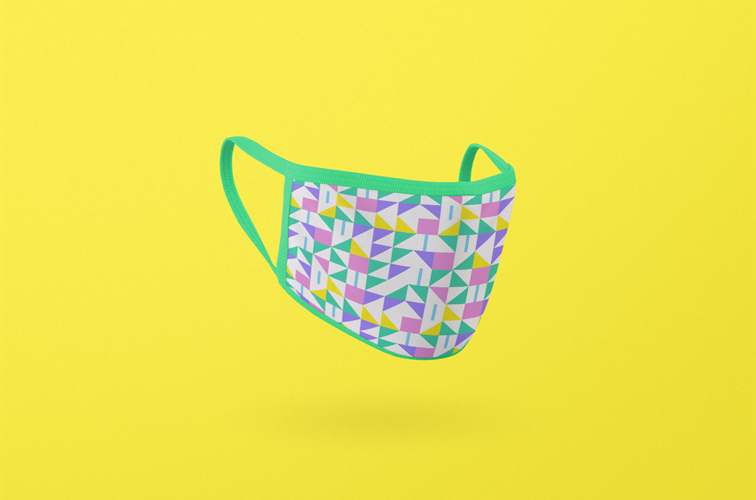 Patterned Face Mask Mockups | Renderforest