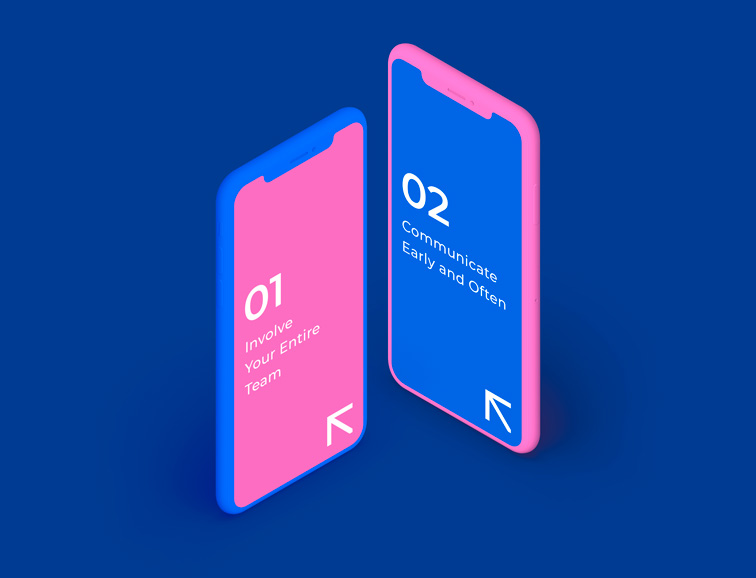 iPhone Isometric Clay Mockups | Renderforest