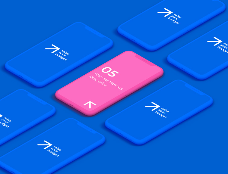 iPhone Isometric Clay Mockups | Renderforest