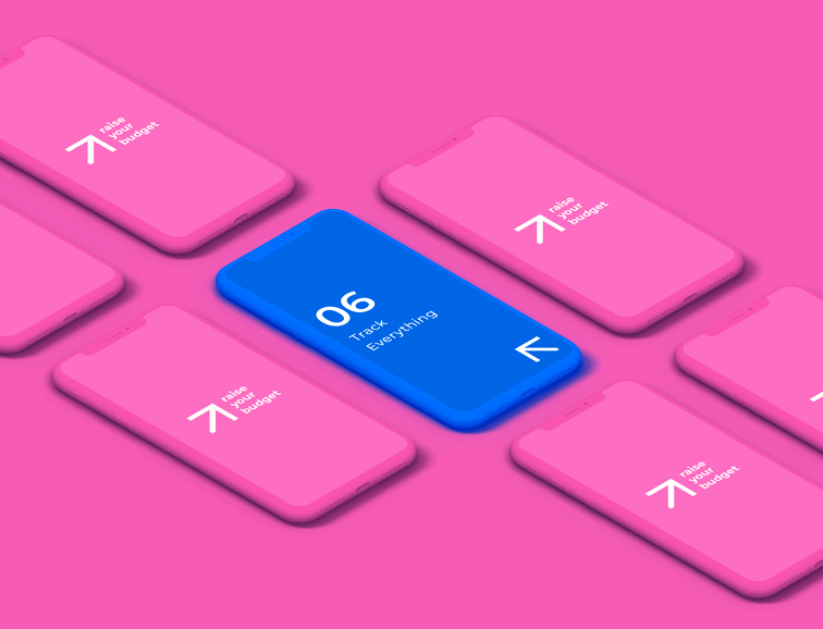 iPhone Isometric Clay Mockups | Renderforest