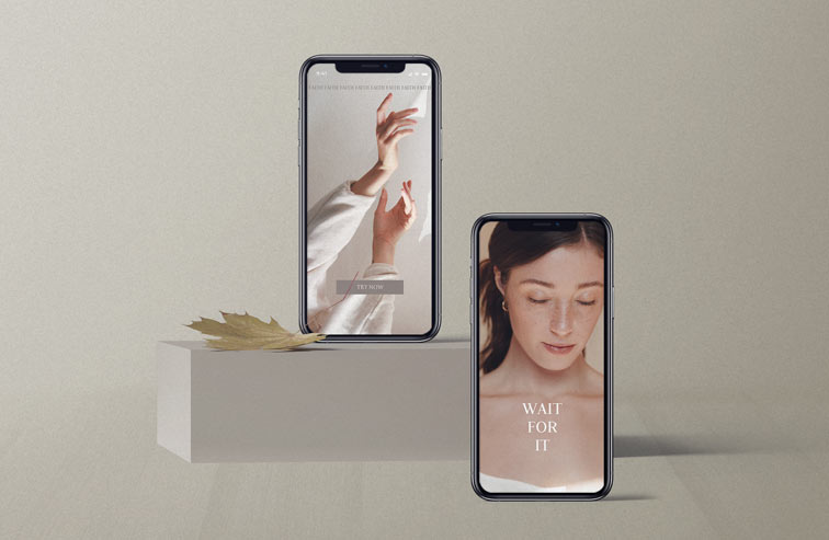 Minimal iPhone Mockup Set | Renderforest