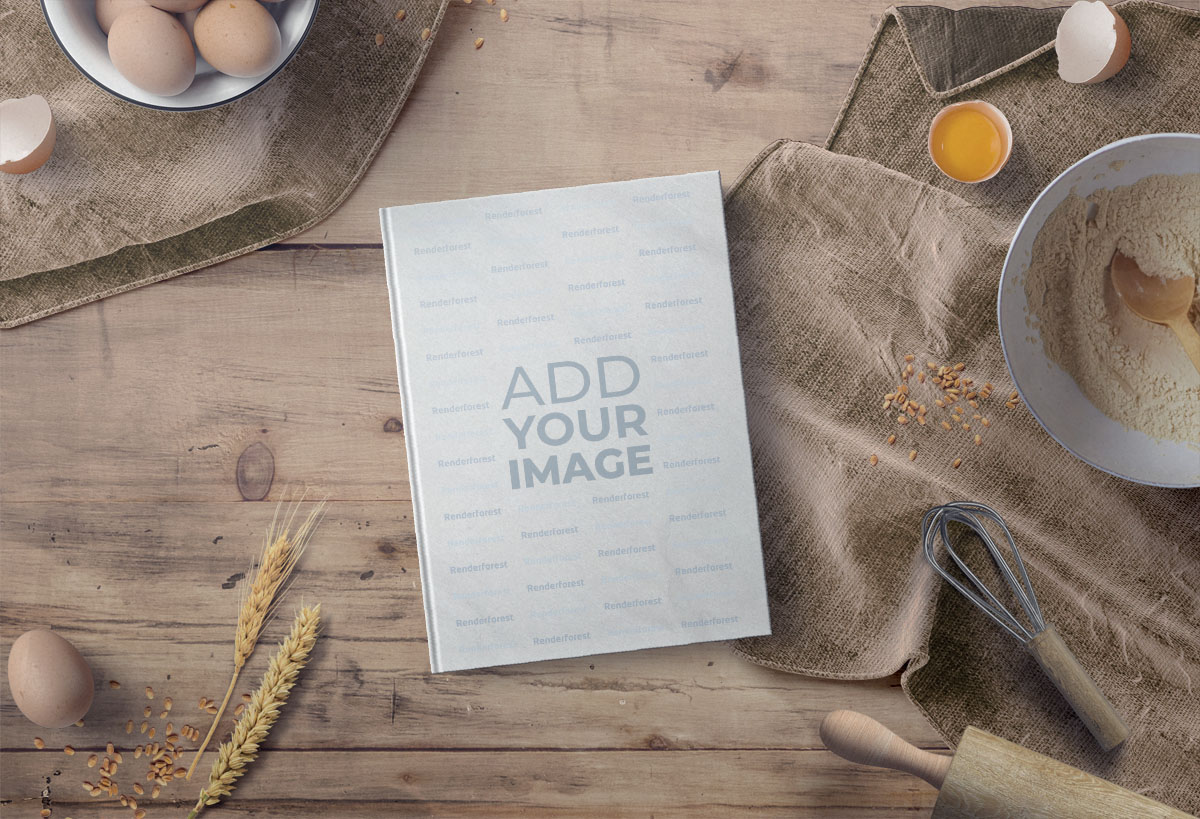 Hardcover Cookbook Mockup Pack | Renderforest