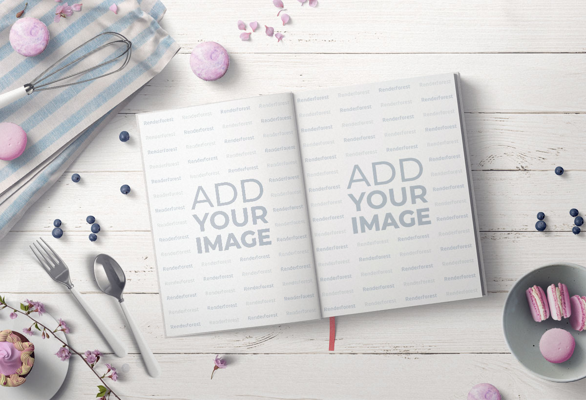 Hardcover Cookbook Mockup Pack | Renderforest