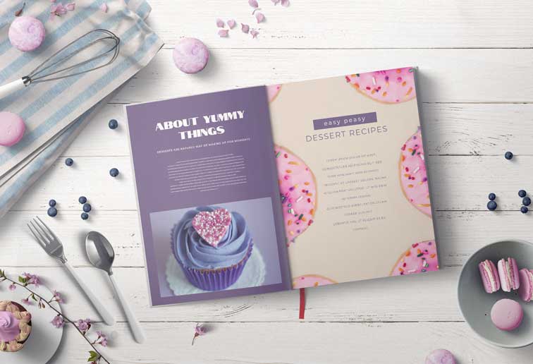 Hardcover Cookbook Mockup Pack | Renderforest