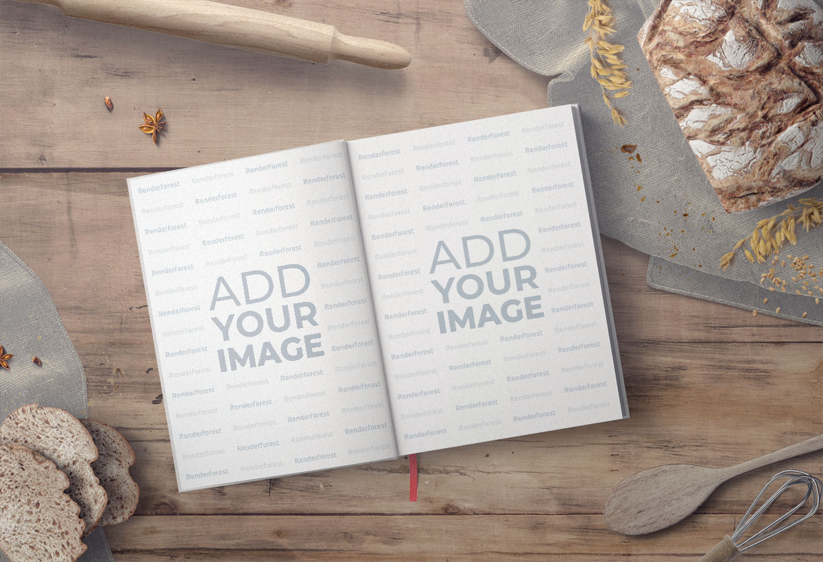 Hardcover Cookbook Mockup Pack | Renderforest