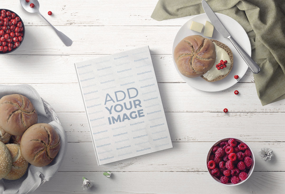 Hardcover Cookbook Mockup Pack | Renderforest