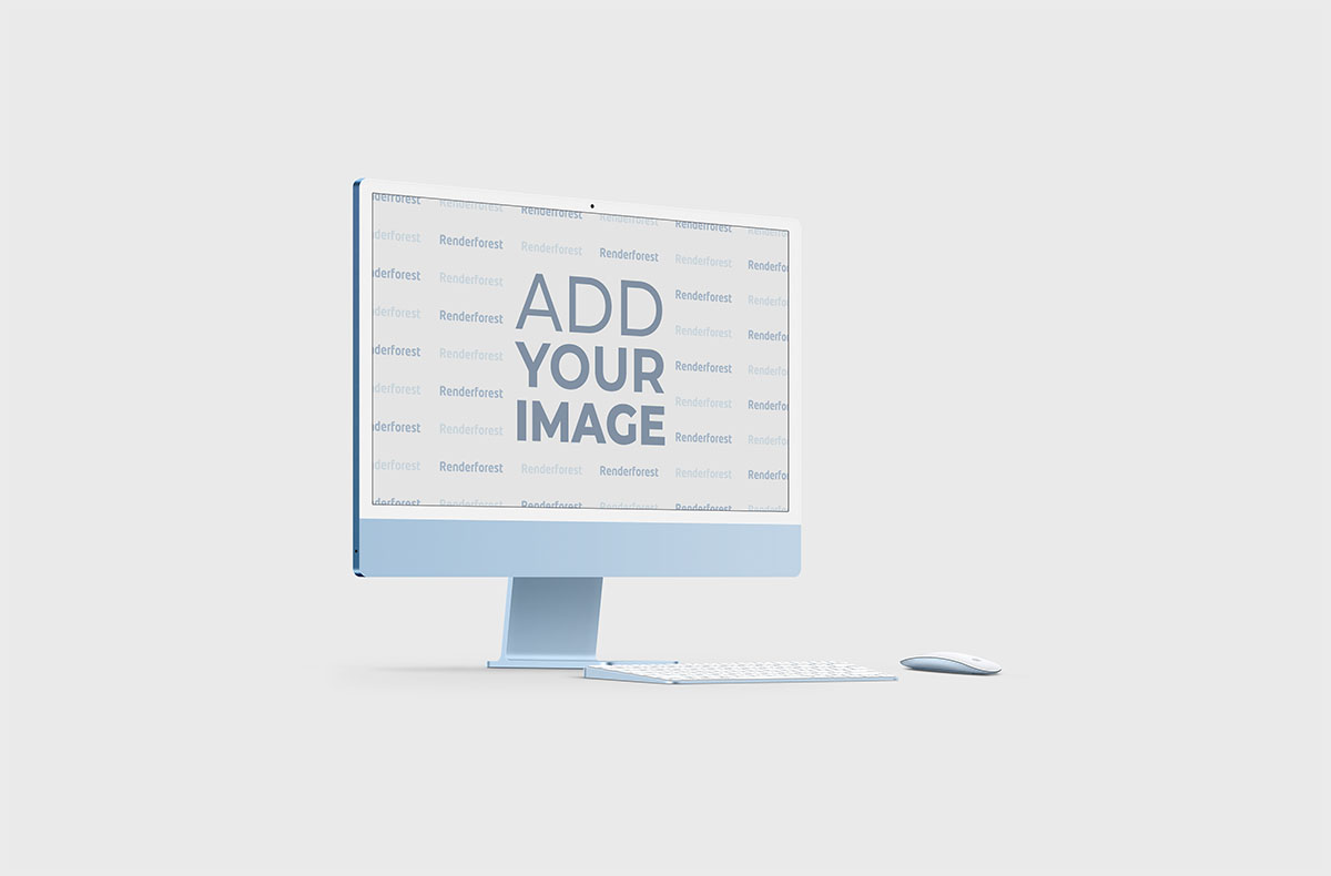 Realistic iMac Mockup Set | Renderforest