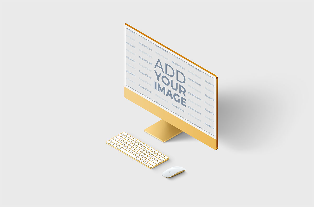 Realistic iMac Mockup Set | Renderforest