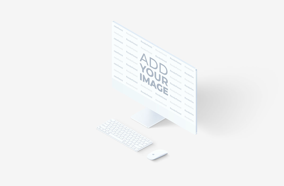 iMac 24-Inch Clay Mockups | Renderforest