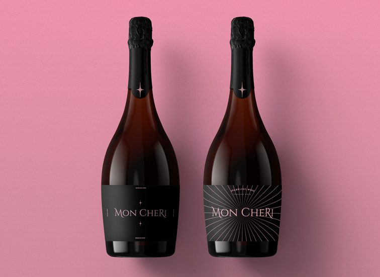 Paquete de Elegantes Botellas de Champán | Renderforest
