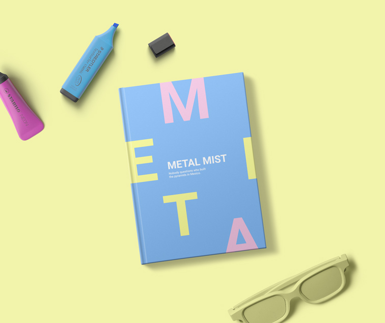 Unicolor Book Printing Design Pack | Renderforest