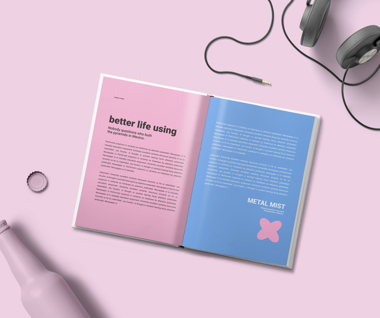 Unicolor Book Printing Design Pack | Renderforest
