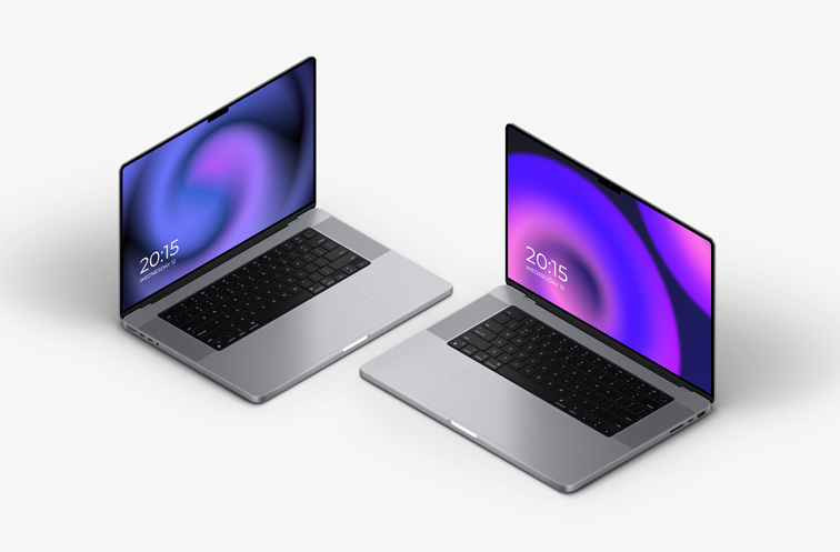 Kit de Mockups Realistas de MacBook Pro 16 | Renderforest