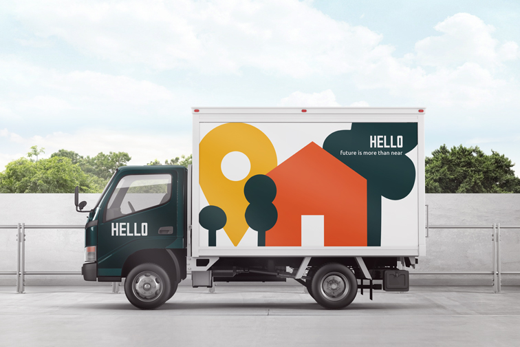 Delivery Truck Branding Mockups | Renderforest