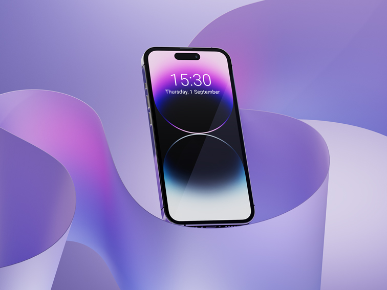 iPhone 14 Pro Max 3D Mockup Set | Renderforest