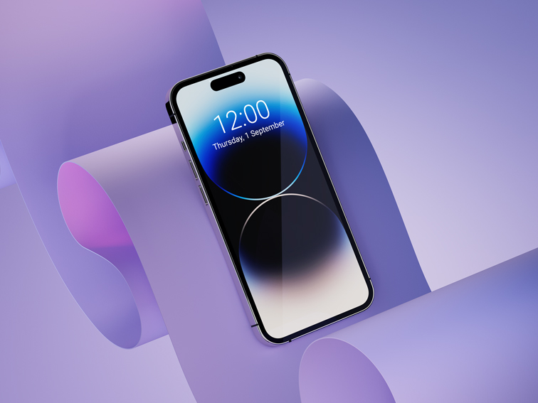 iPhone 14 Pro Max 3D Mockup Set | Renderforest