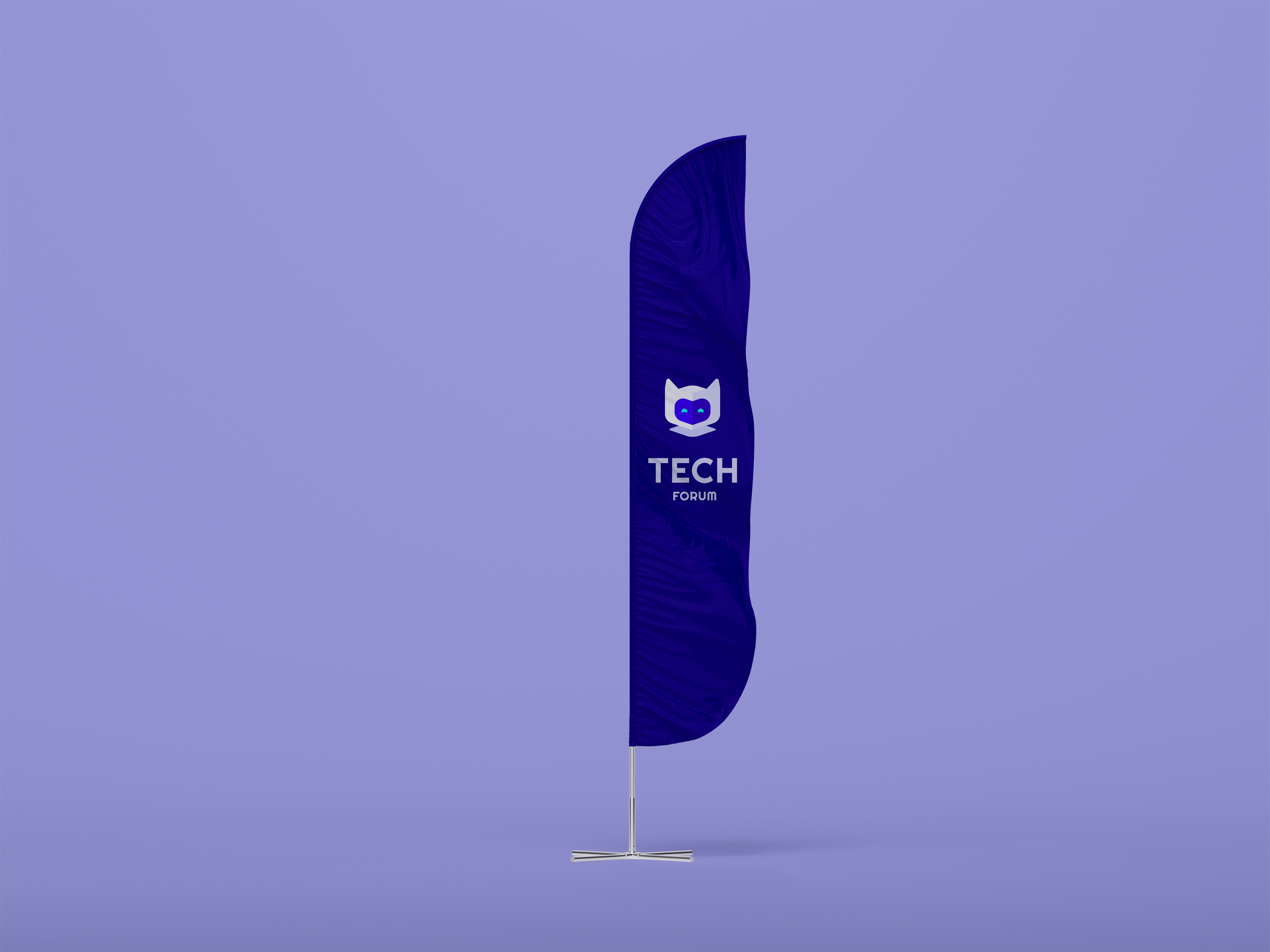 Flag Stand Design Mockup Pack | Renderforest