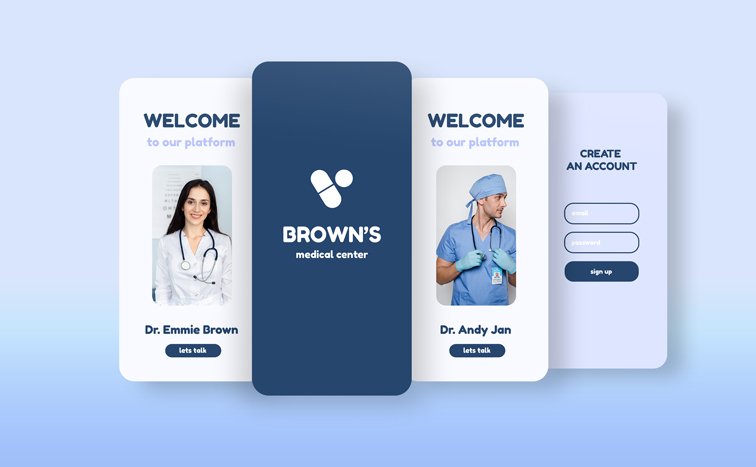 Medical App Promotion Mockups | Renderforest