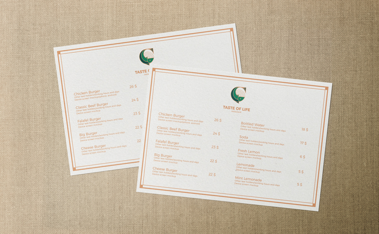 Minimalistic Menu Mockups | Renderforest