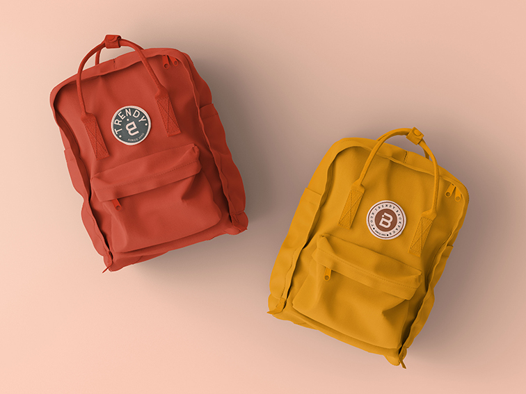 Trendy Backpacks Mockup Set | Renderforest