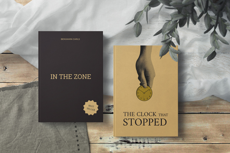 Pack de Mockups para Colección de Libros | Renderforest