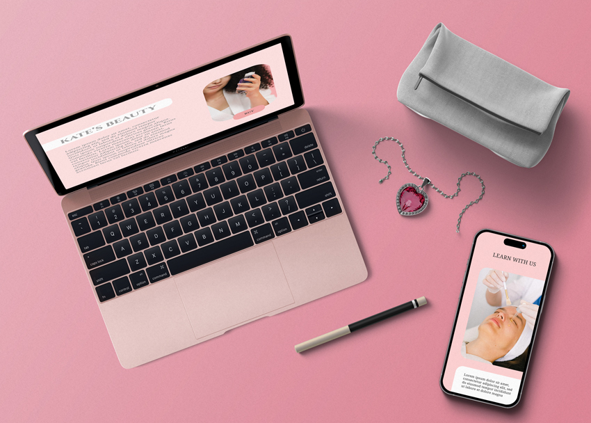 Beauty Vlog Mockups | Renderforest