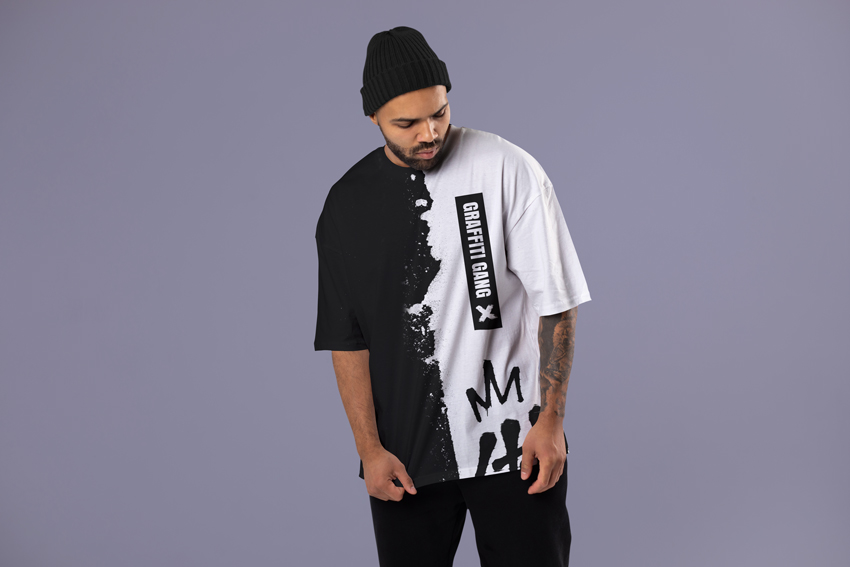 Camisetas Oversize para hombres | Renderforest
