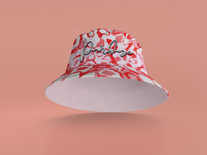 Colección de mockups de gorros de pescador | Renderforest