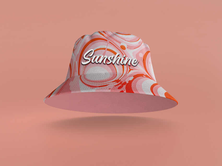 Colección de mockups de gorros de pescador | Renderforest