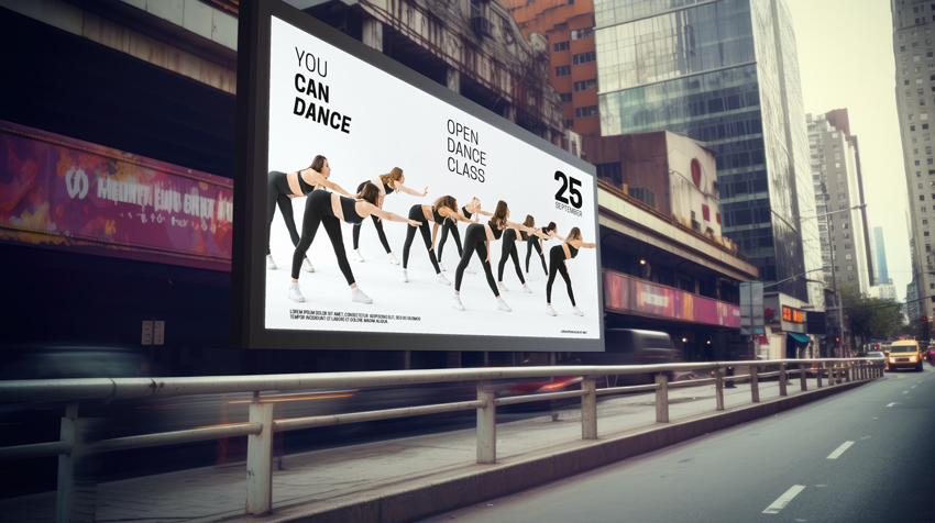 Mockups de vallas publicitarias en la ciudad | Renderforest