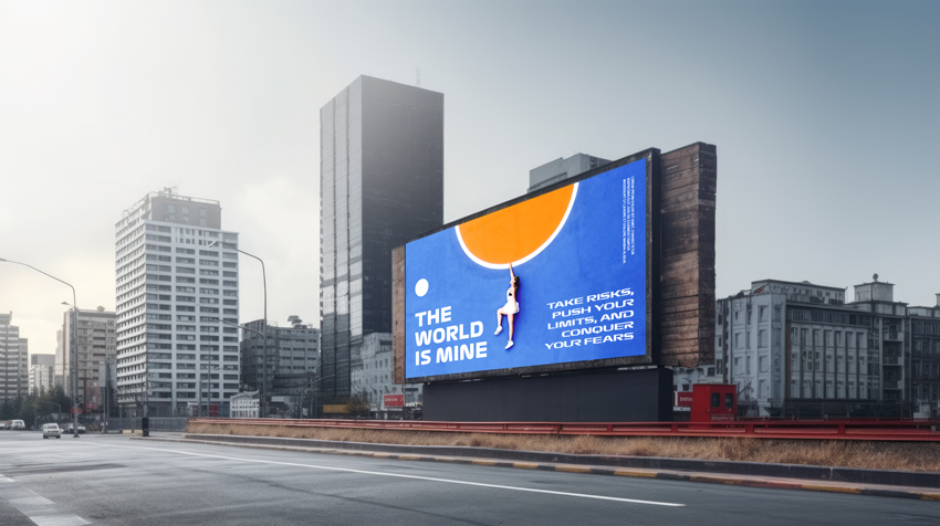 Mockups de vallas publicitarias en la ciudad | Renderforest