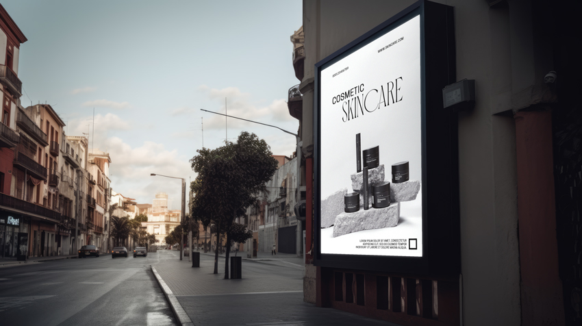 Mockups de vallas publicitarias en la ciudad | Renderforest