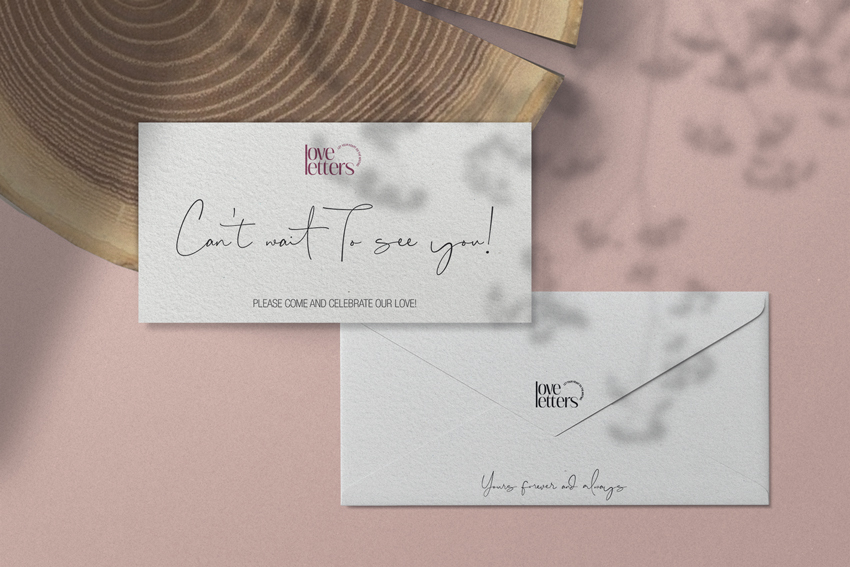 Kit de mockups de cartas minimalistas | Renderforest