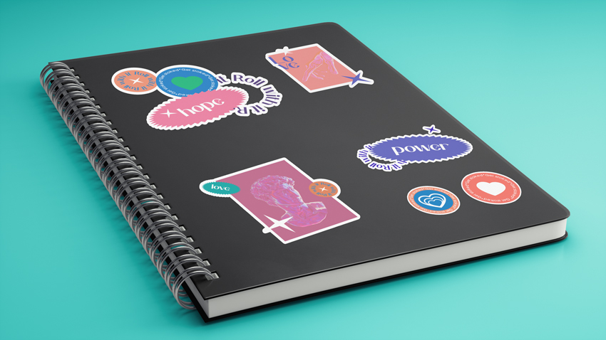 Sticker Studio Mockup Collection | Renderforest