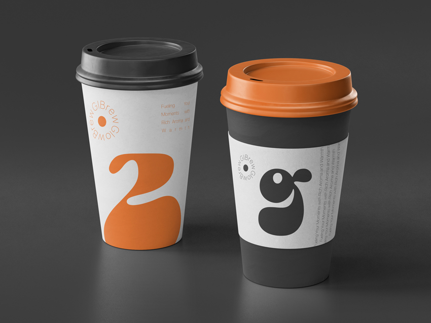 Colección de mockups de vasos para llevar | Renderforest