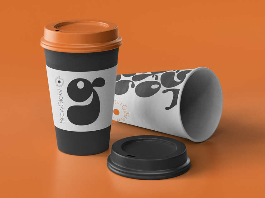 Colección de mockups de vasos para llevar | Renderforest