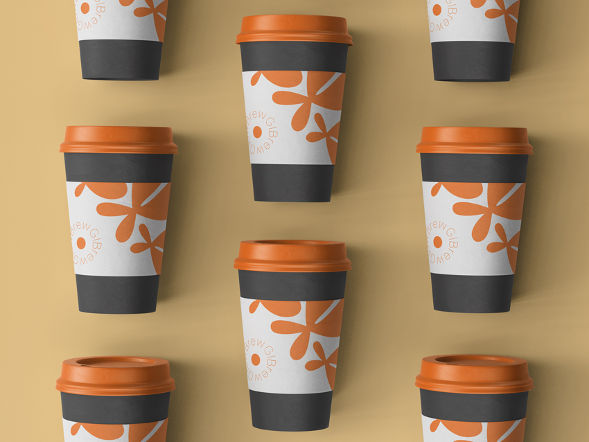 Colección de mockups de vasos para llevar | Renderforest