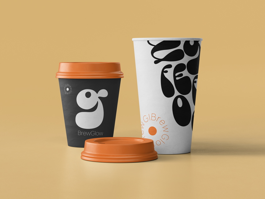 Colección de mockups de vasos para llevar | Renderforest