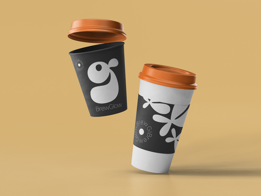 Colección de mockups de vasos para llevar | Renderforest