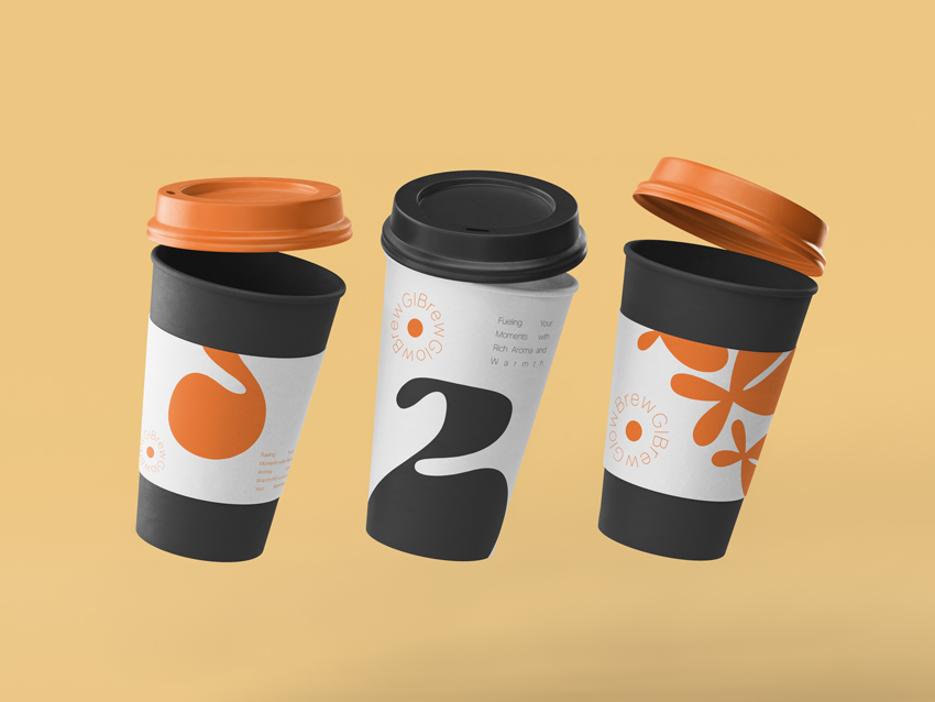 Colección de mockups de vasos para llevar | Renderforest