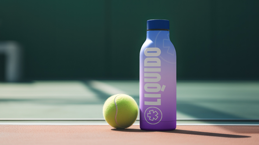 Tennis Court Thermos Mockup Collection | Renderforest